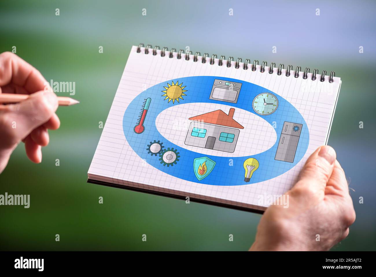 Smart home concept hand drawing hi-res stock photography and images - Alamy