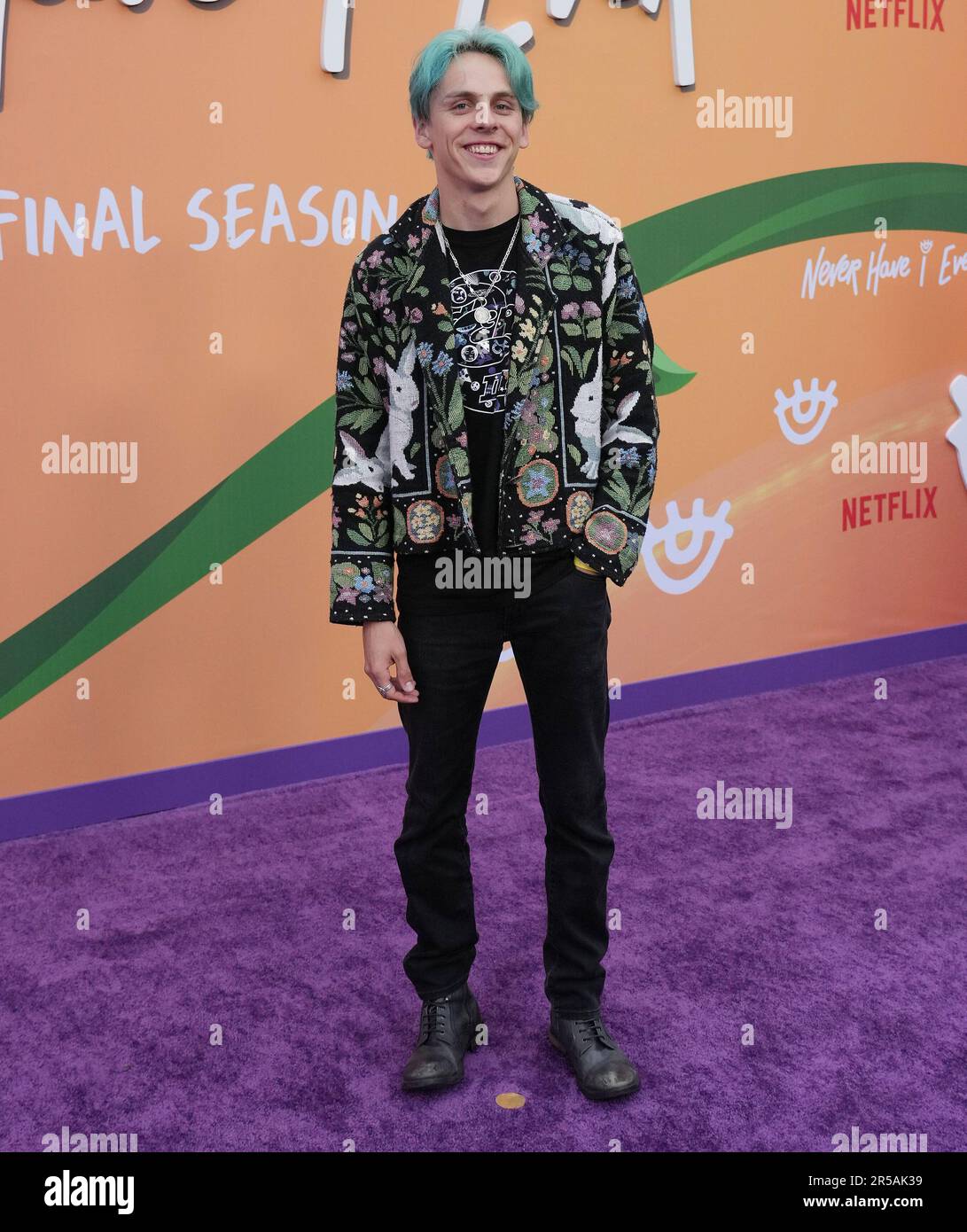 Los Angeles, USA. 01st June, 2023. Jacob Bertrand arrives at Netflix's ...
