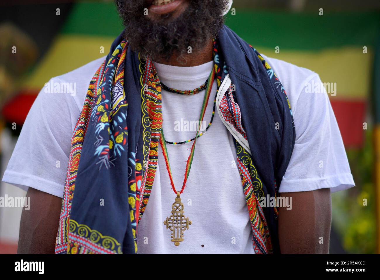 Ras Tashi, a priest, and member of the Ras Freeman Foundation for the ...