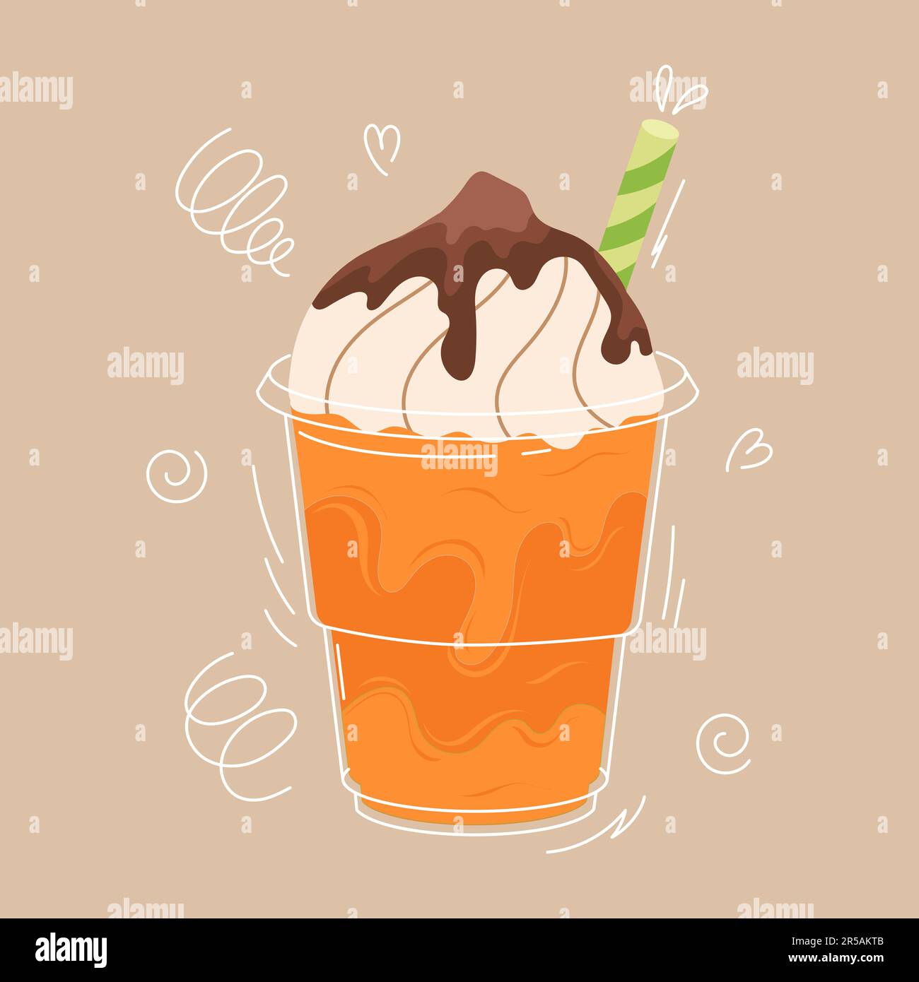 Delicious mango milkshake Stock Vector Image & Art - Alamy