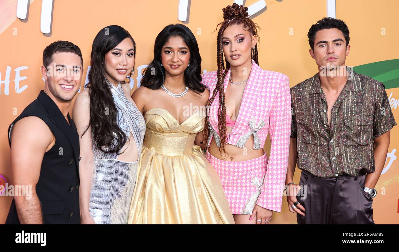 WESTWOOD, LOS ANGELES, CALIFORNIA, USA - JUNE 01: Jaren Lewison, Ramona ...