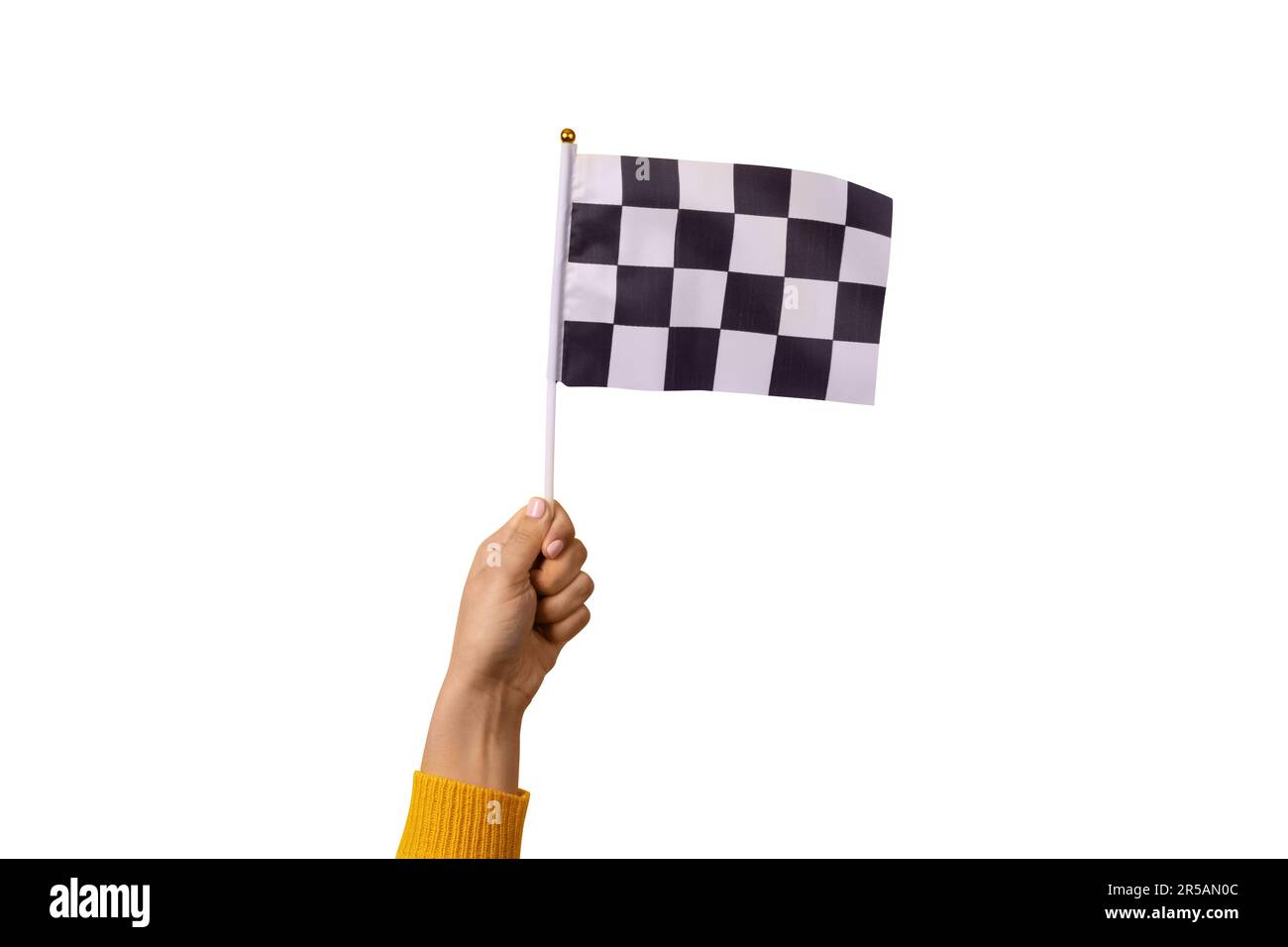 Checkered flag in rally Cut Out Stock Images & Pictures - Alamy