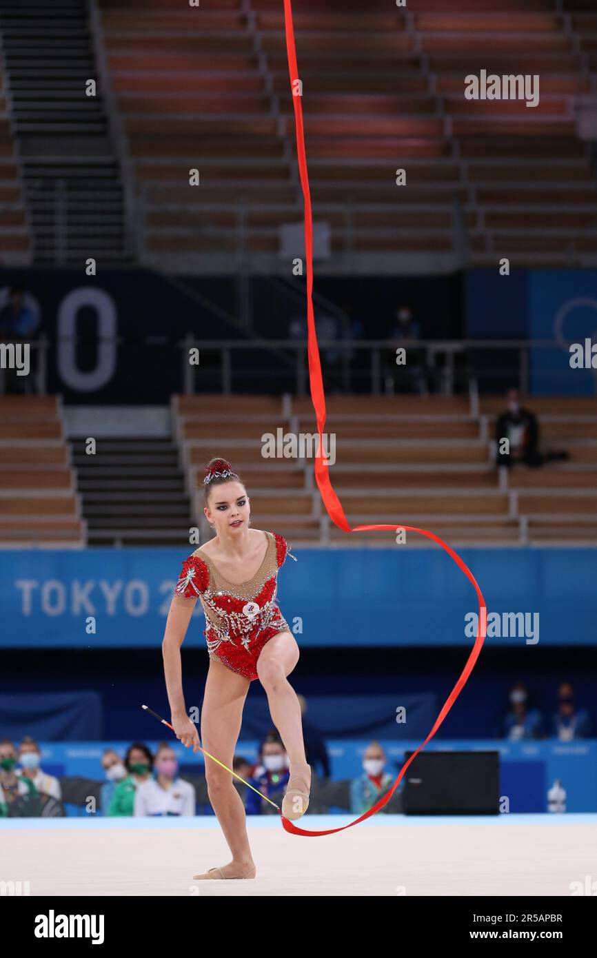 AUG 7, 2021 - Tokyo, Japan: Dina AVERINA of Team Russia competes on ...