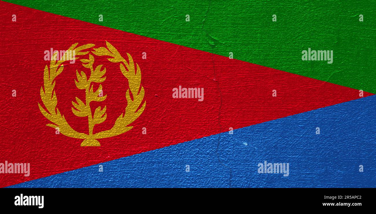 Flag of State of Eritrea on a textured background. Concept collage ...