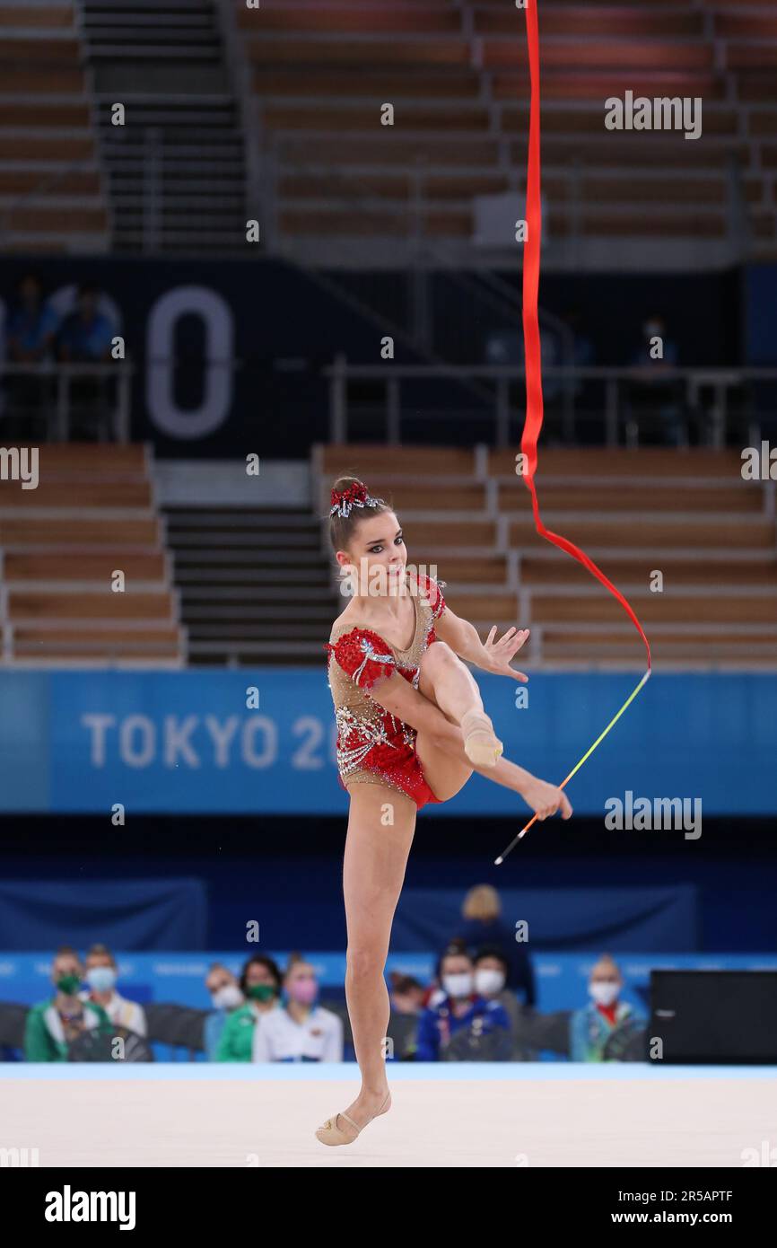 AUG 7, 2021 - Tokyo, Japan: Dina AVERINA of Team Russia competes on ...