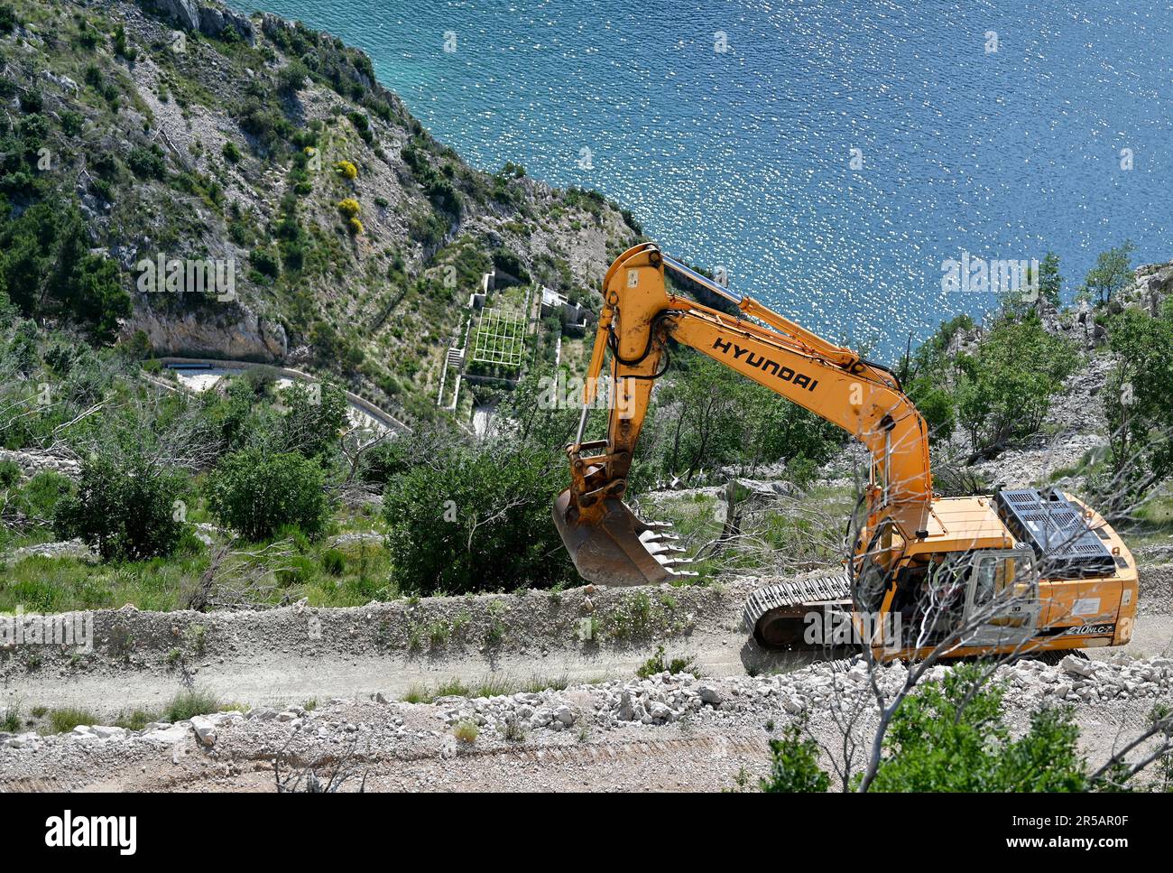 Brela, Croatia. 02nd June, 2023. Demolition of seven illegally built ...