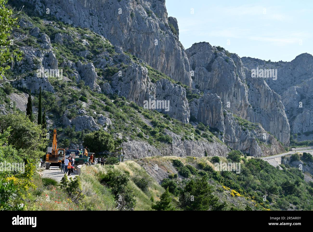 Brela, Croatia. 02nd June, 2023. Demolition of seven illegally built ...