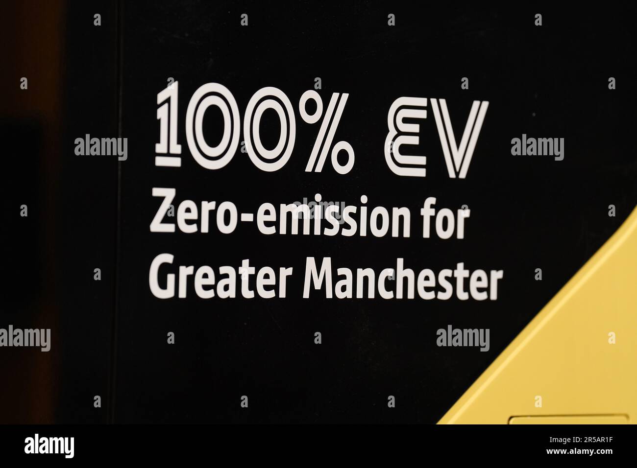 The livery on the 'Bee Network' buses at manufacturer Alexander Dennis ...