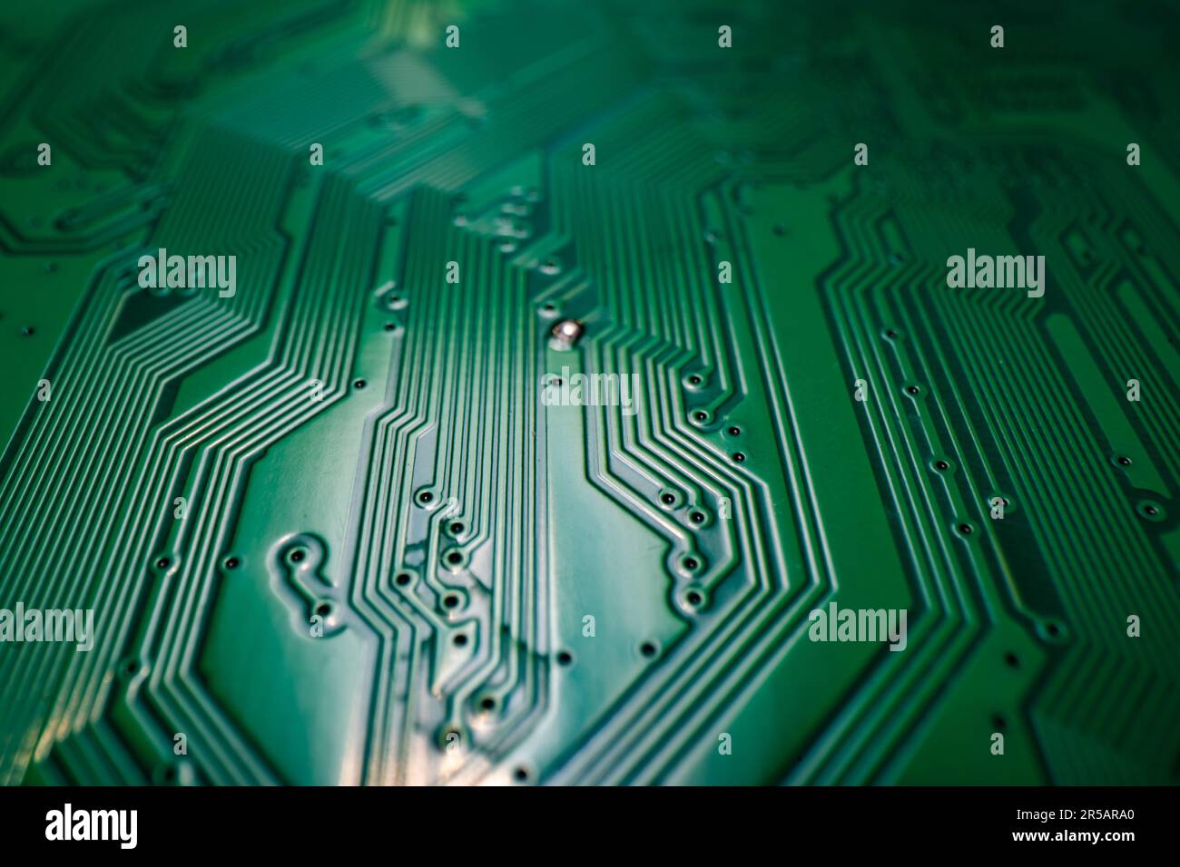 Circuit board. Technological electronic plate with roads and other ...