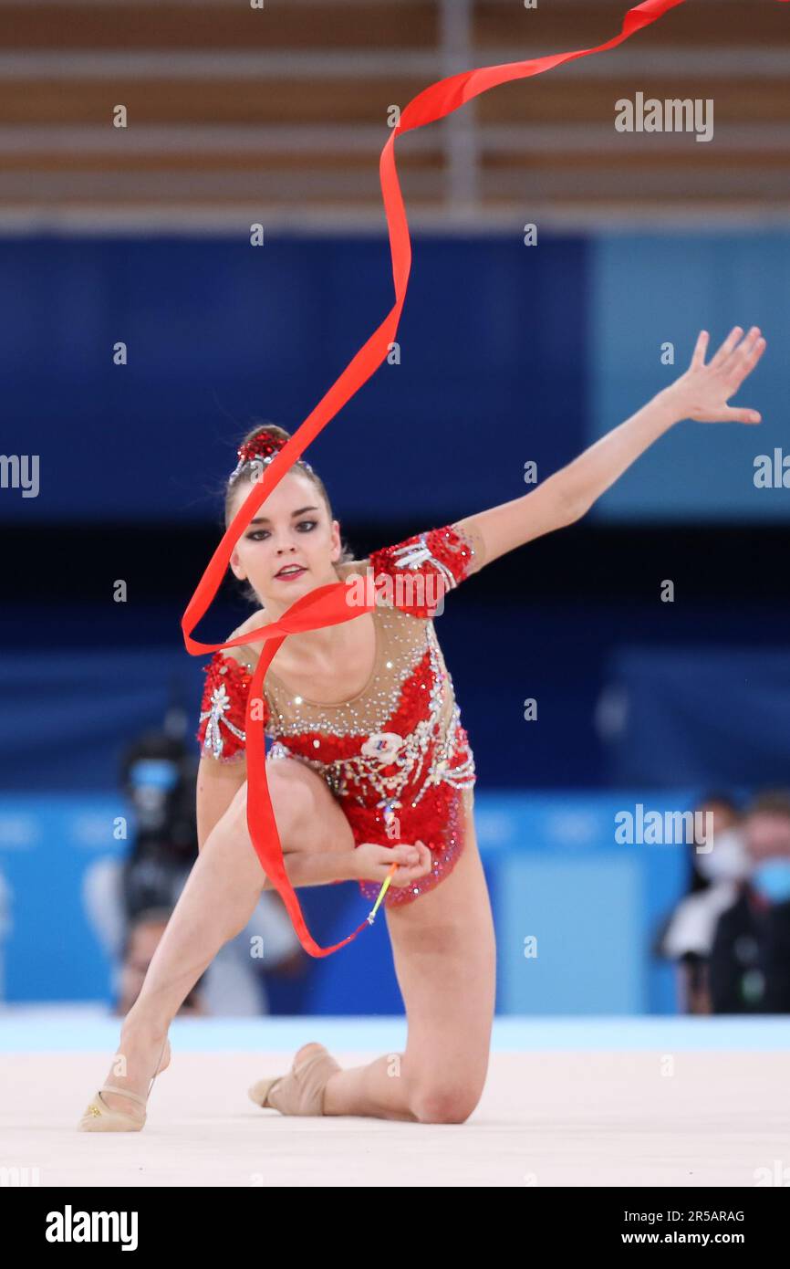 AUG 7, 2021 - Tokyo, Japan: Dina AVERINA of Team Russia competes on ...