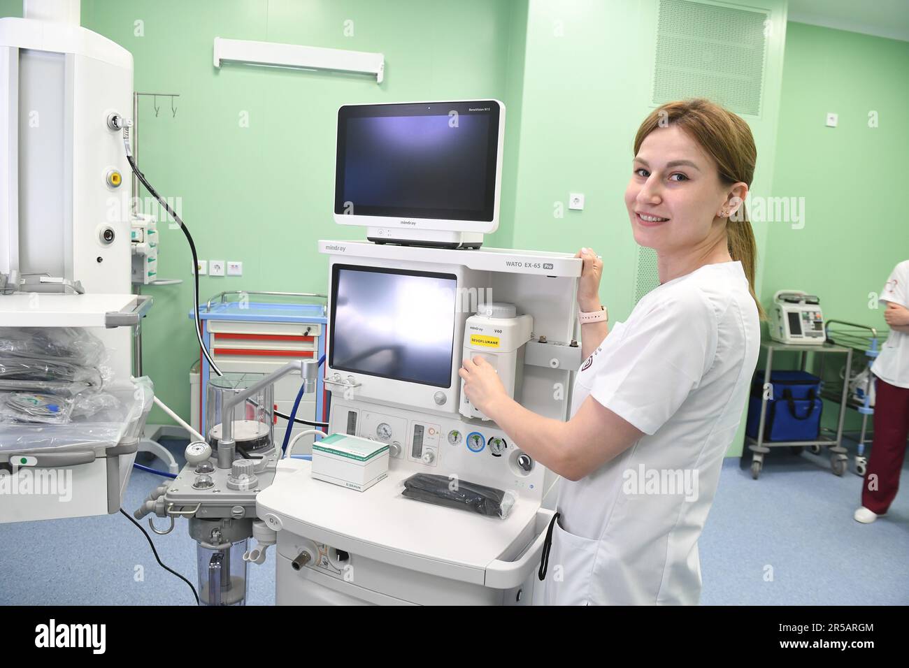 Moscow. Operating room in the building of the opened children's ...