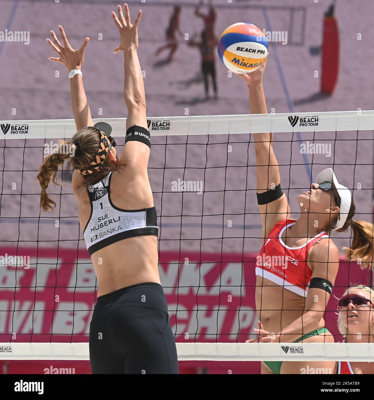 Ostrava, Czech Republic. 02nd June, 2023. L-R Tanja Huberli ...