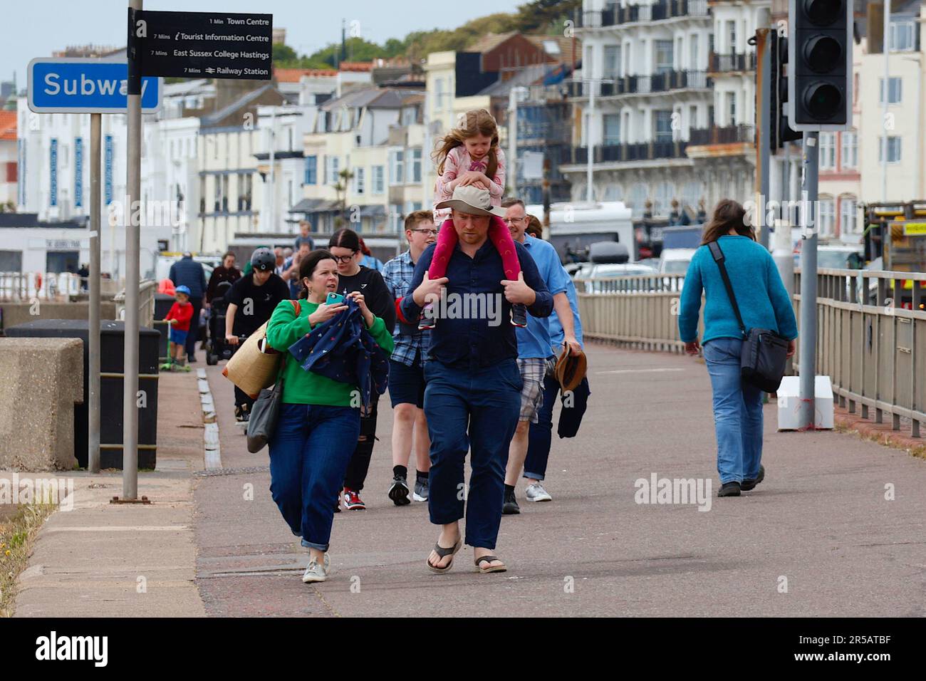 Hastings, East Sussex, UK. 02 June, 2023. Queues form outside Hastings ...