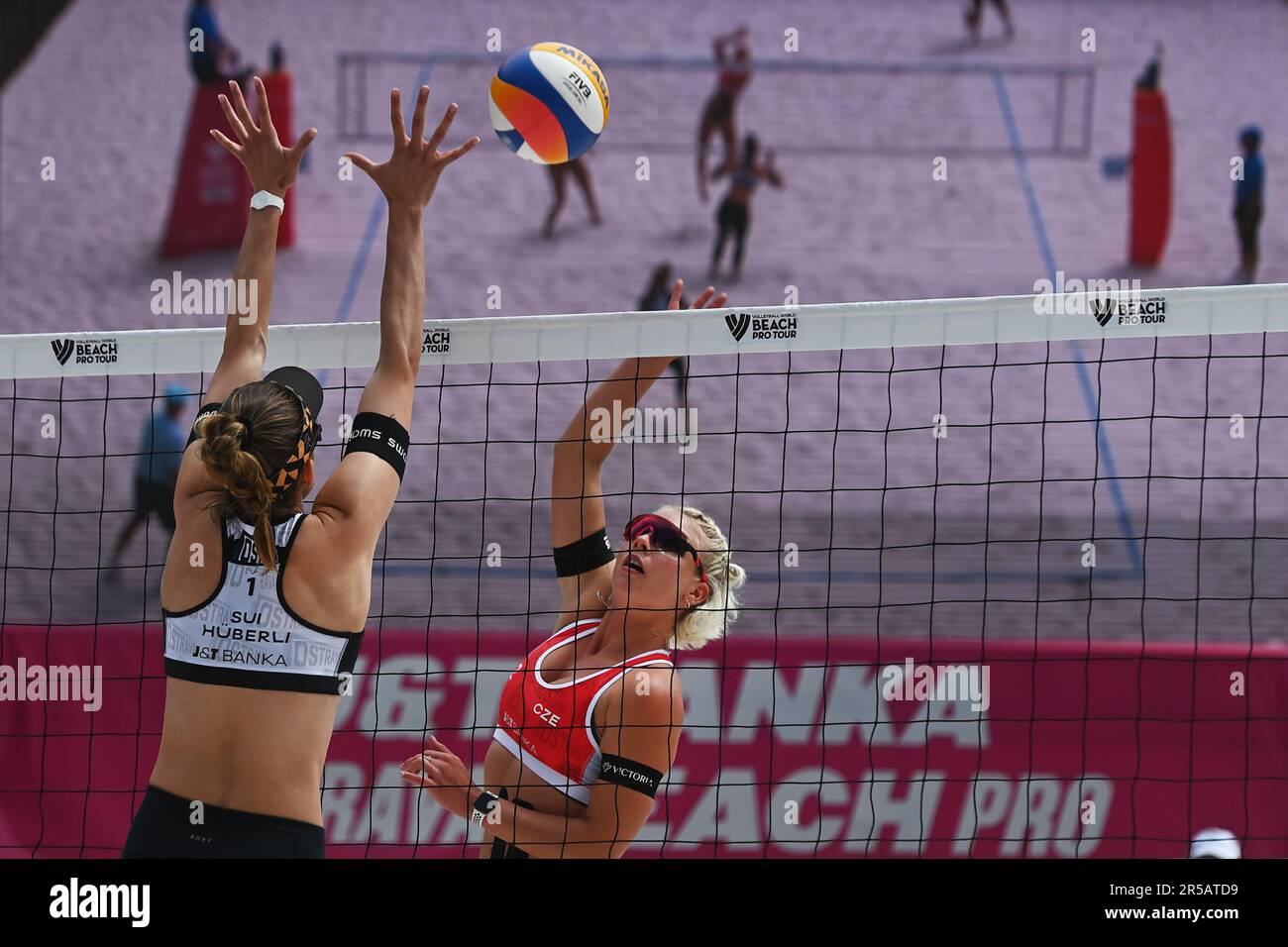 Ostrava, Czech Republic. 02nd June, 2023. L-R Tanja Huberli ...