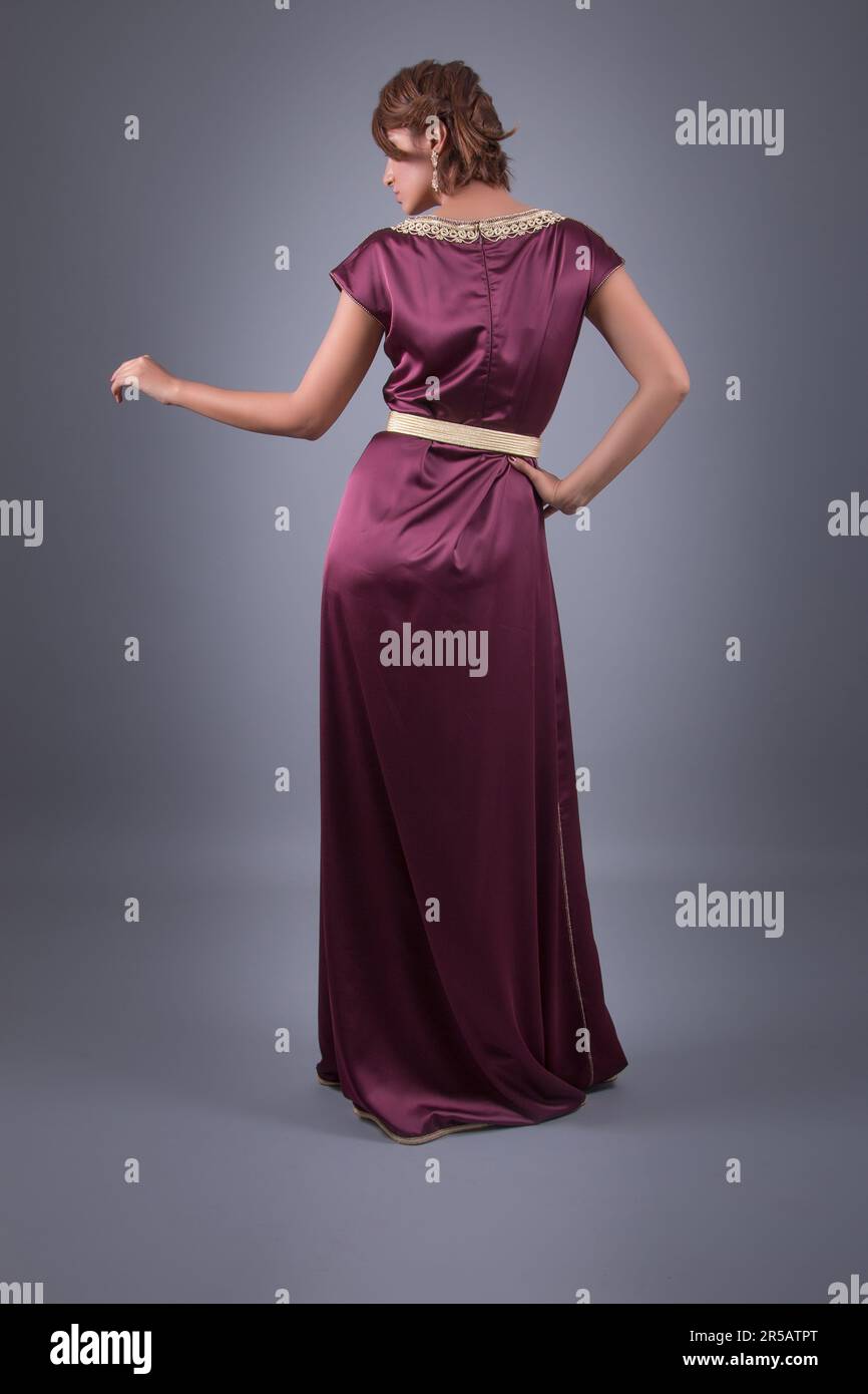 Model Depicting the Beauty of Traditional Moroccan Kaftan Stock Photo ...