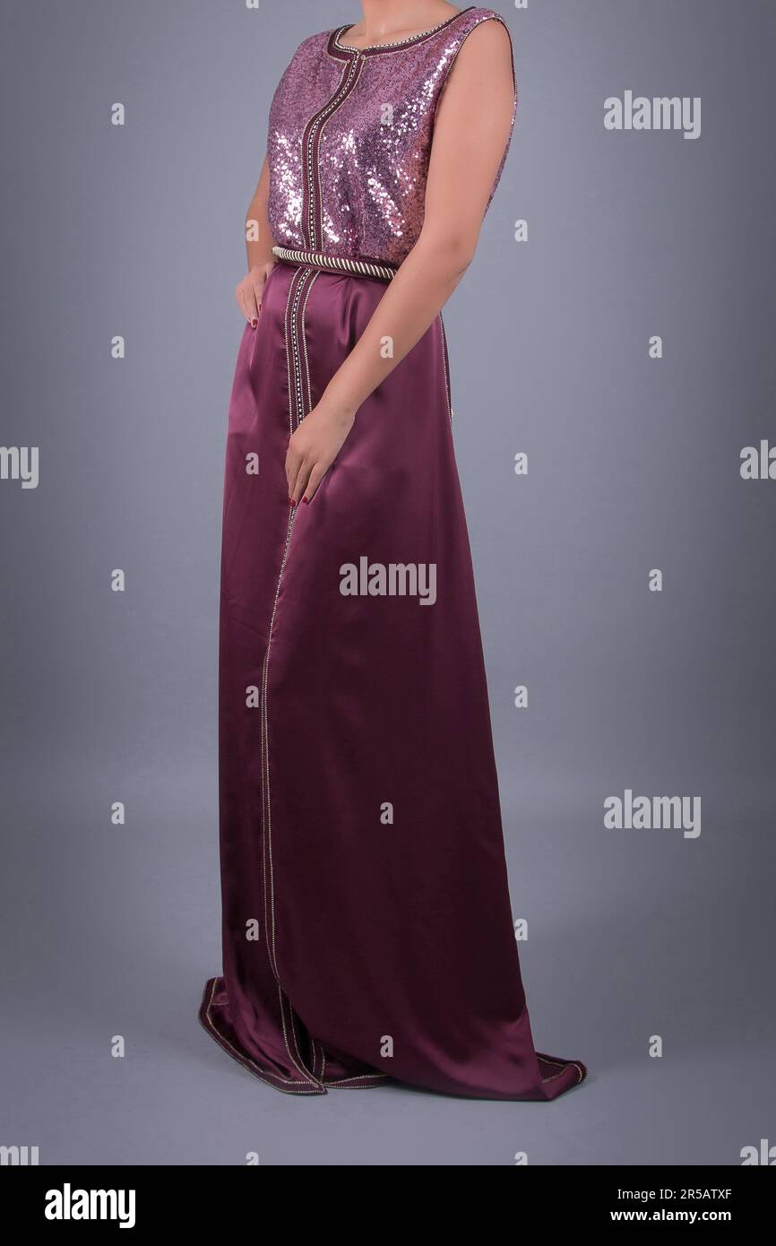 Model Depicting the Beauty of Traditional Moroccan Kaftan Stock Photo ...