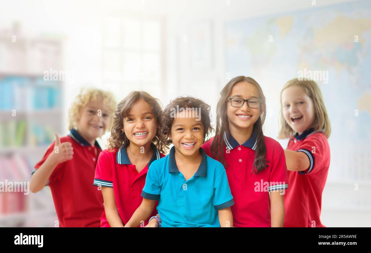 Happy Kids In Classroom