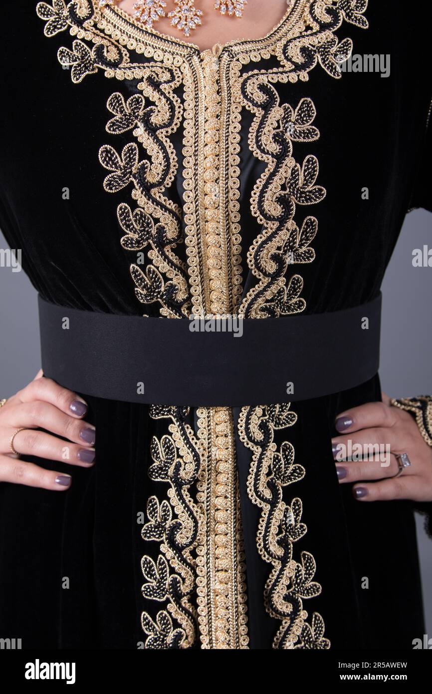 Traditional Moroccan Kaftan Worn by a Female Model Stock Photo - Alamy