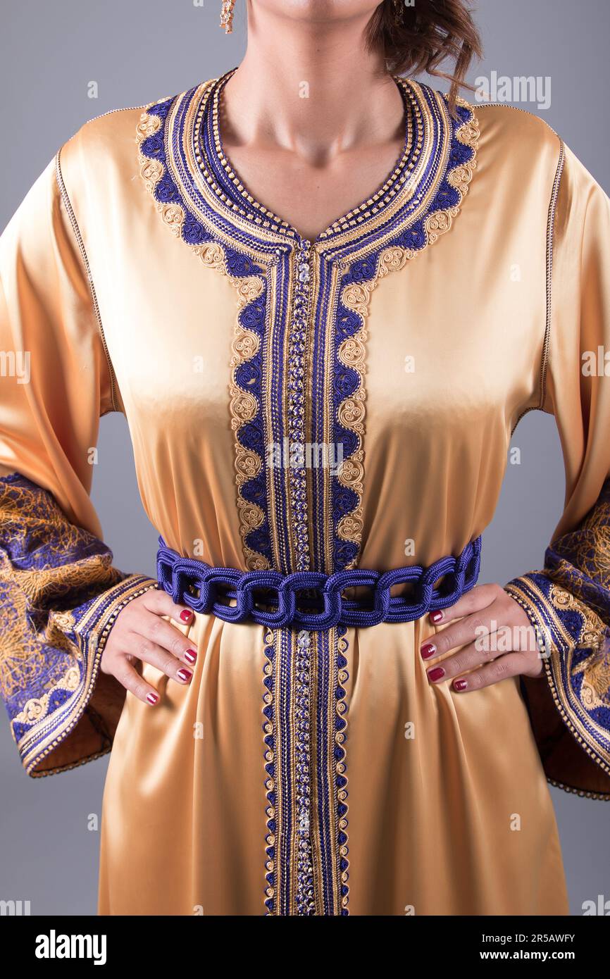 Moroccan Caftan on Display by a Fashion Model Stock Photo - Alamy