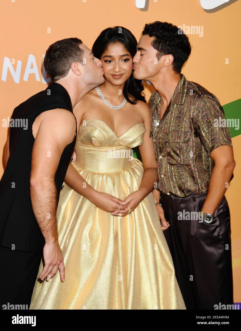 LOS ANGELES, CA - JUNE 01: (L-R) Jaren Lewison, Maitreyi Ramakrishnan ...
