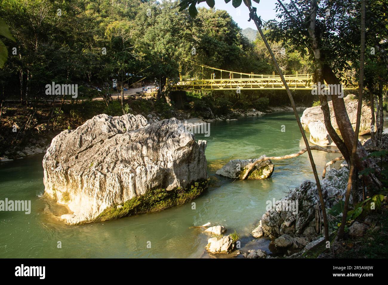 The Cabohon River, Semuc Champey, Lanquin, Alta Verapaz, Guatemala ...