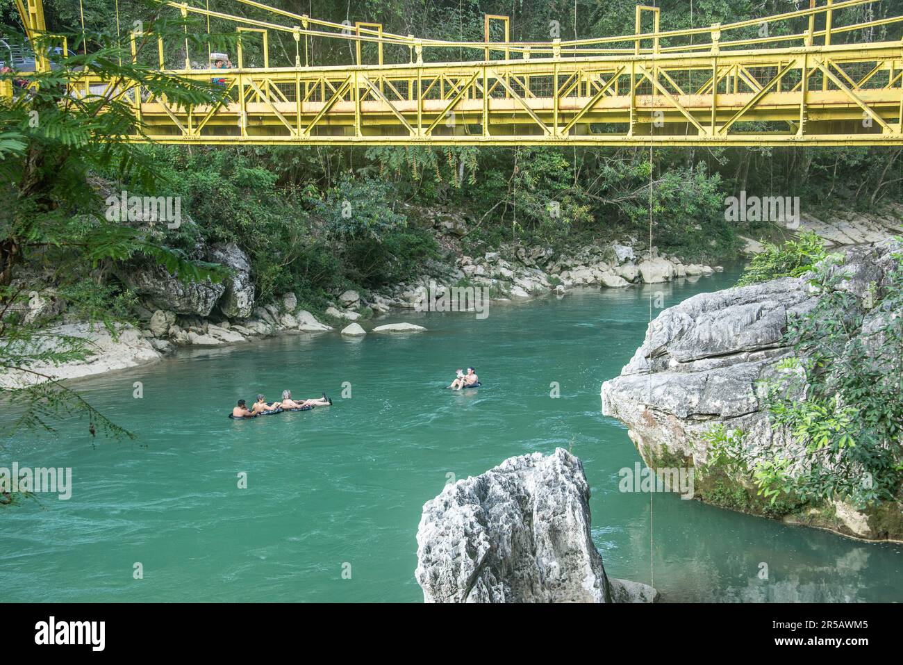 Tubing down the Cabohon River, Semuc Champey, Lanquin, Alta Verapaz ...