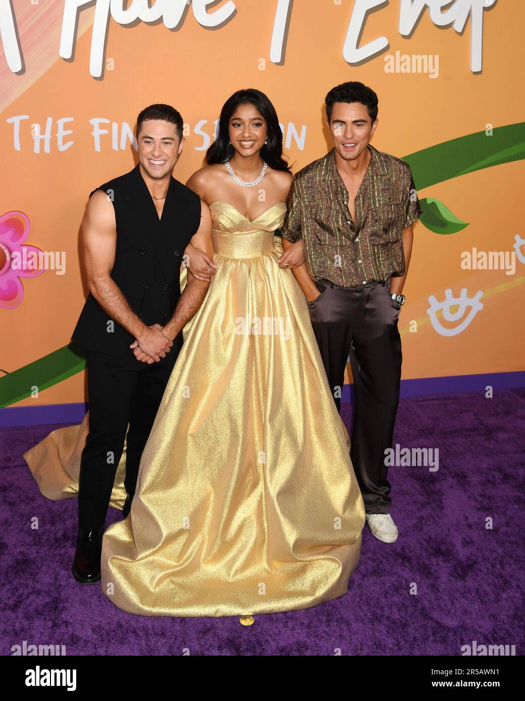 LOS ANGELES, CA - JUNE 01: (L-R) Jaren Lewison, Maitreyi Ramakrishnan ...