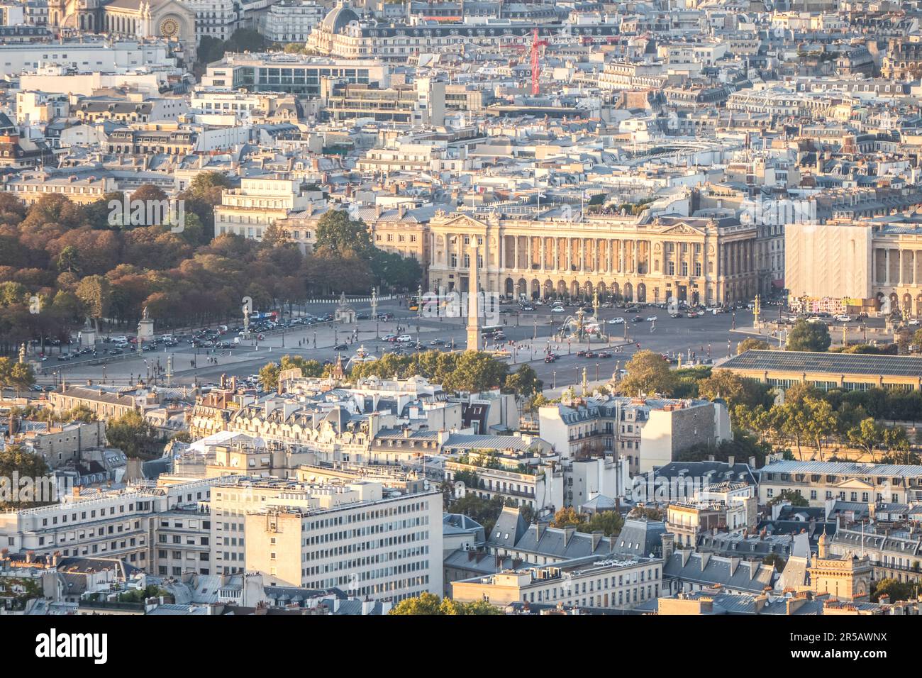 Aerial view of the Square of the Concorde in Paris Stock Photo - Alamy