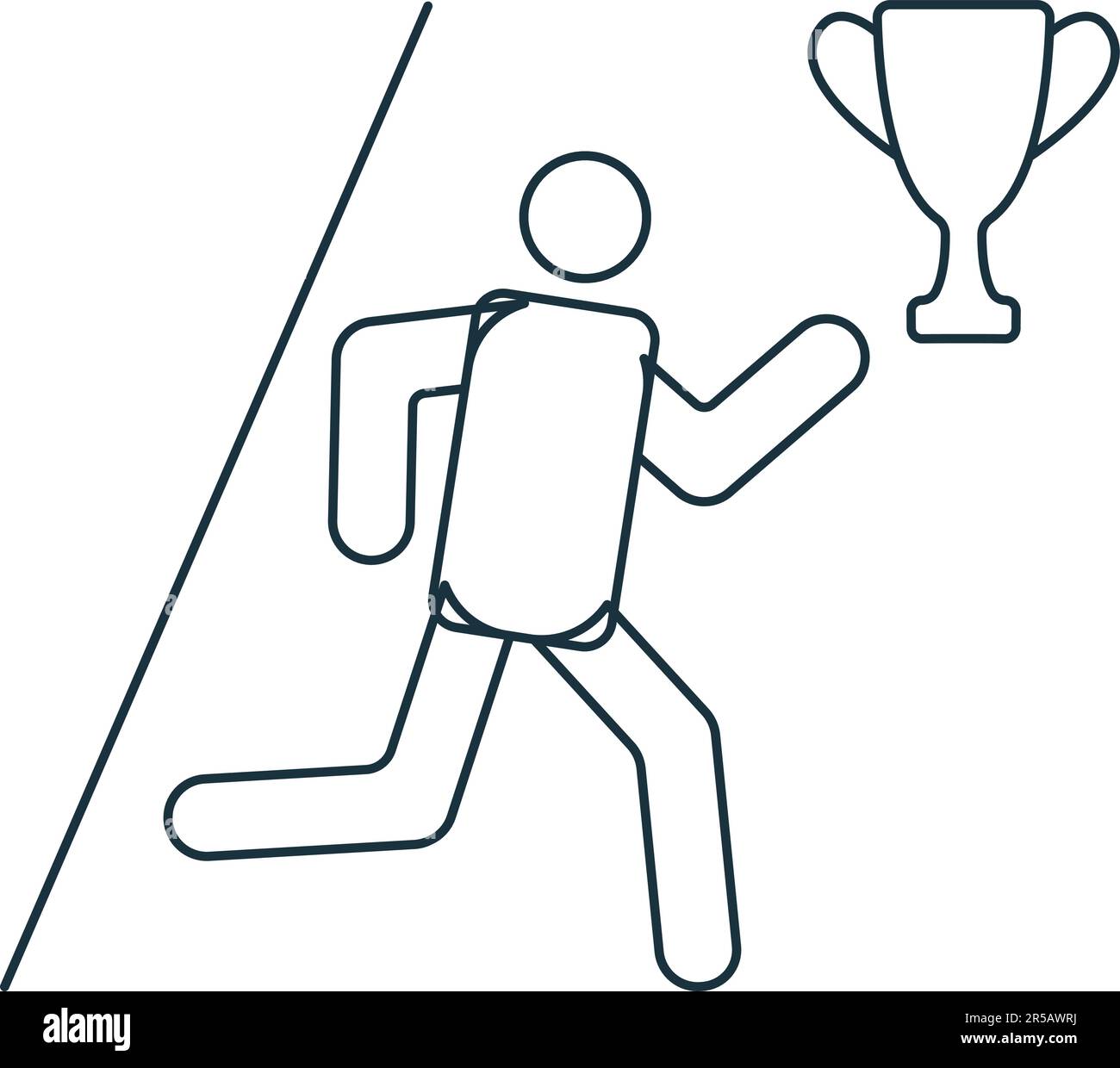 Solid start icon. Monochrome simple sign from performance collection ...