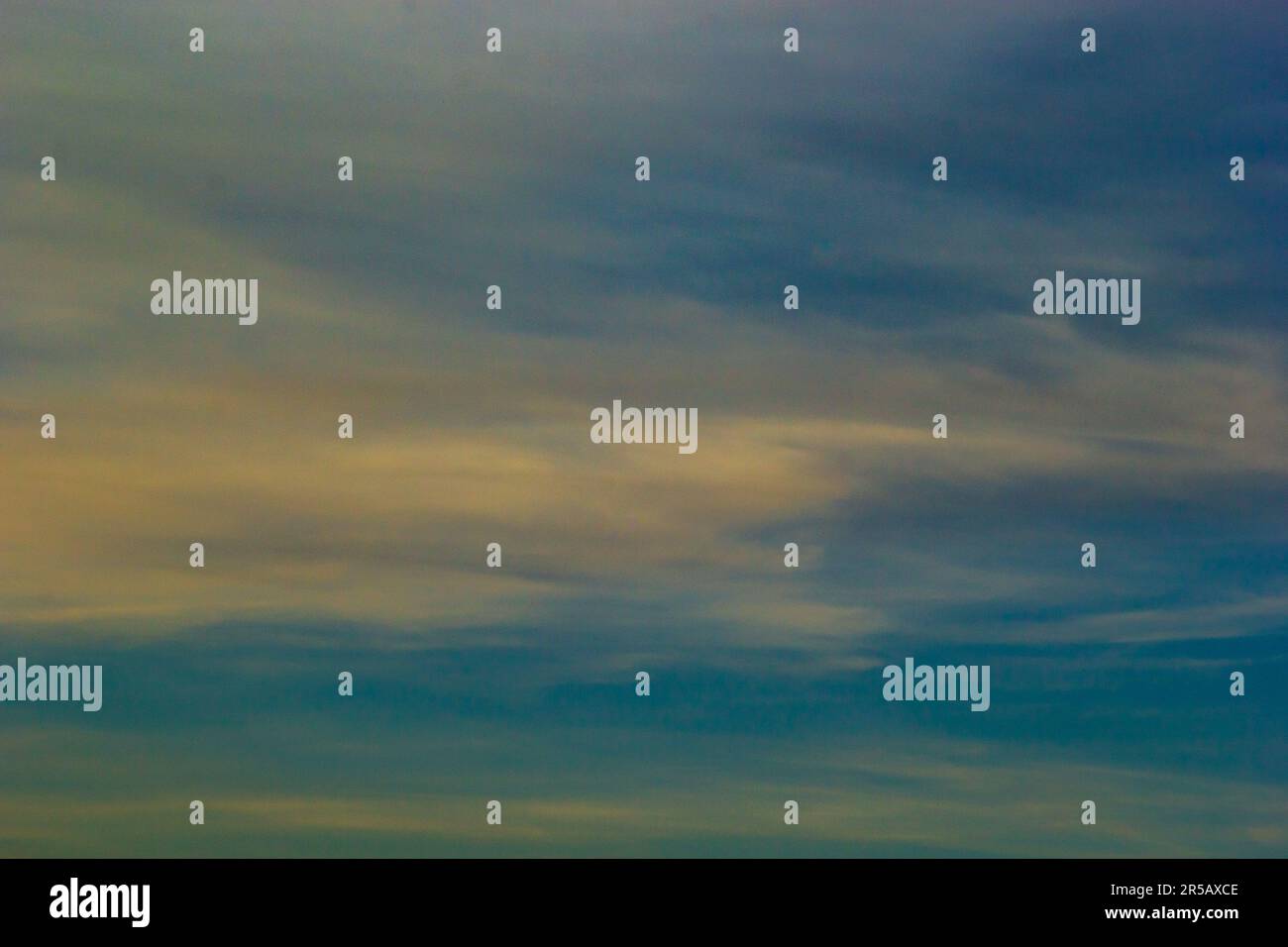 sunset sky with multicolor clouds. Dramatic twilight sky background ...