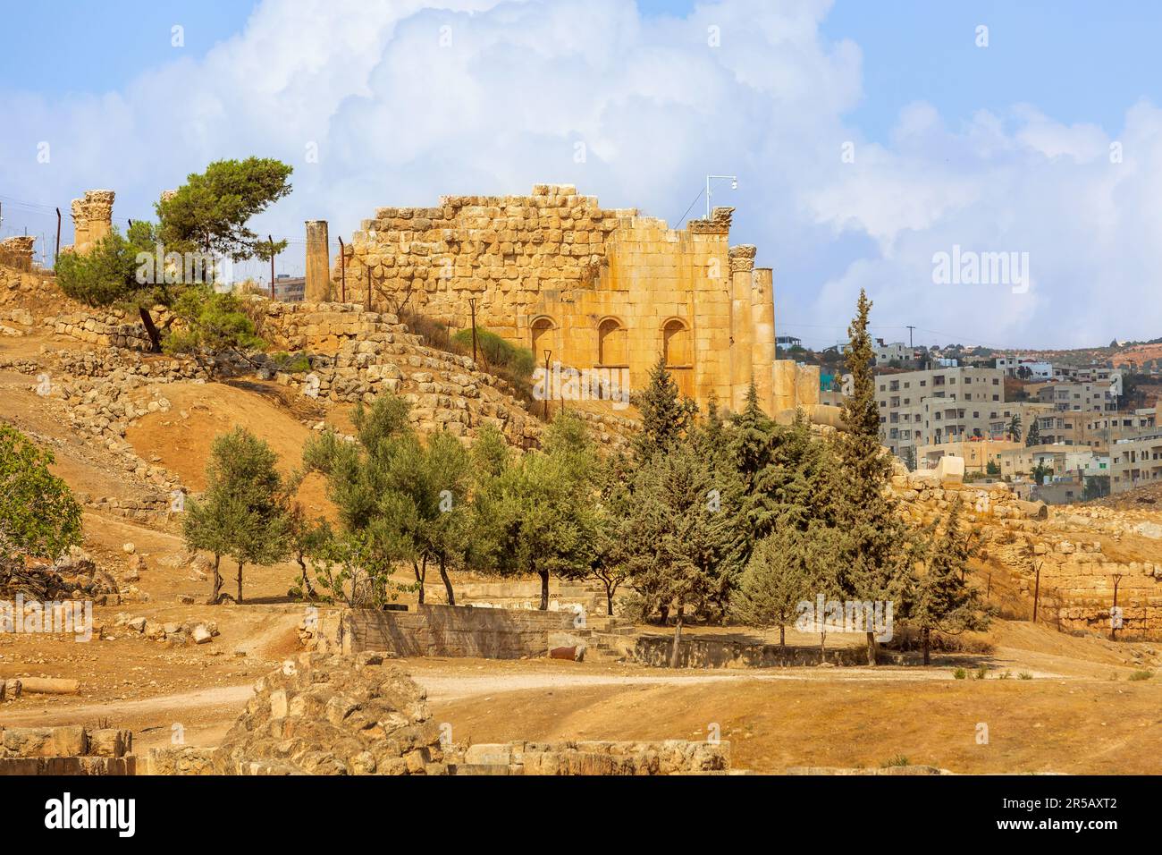 Jerash Gerasa, Jordan, ancient roman columns and ruins Stock Photo - Alamy