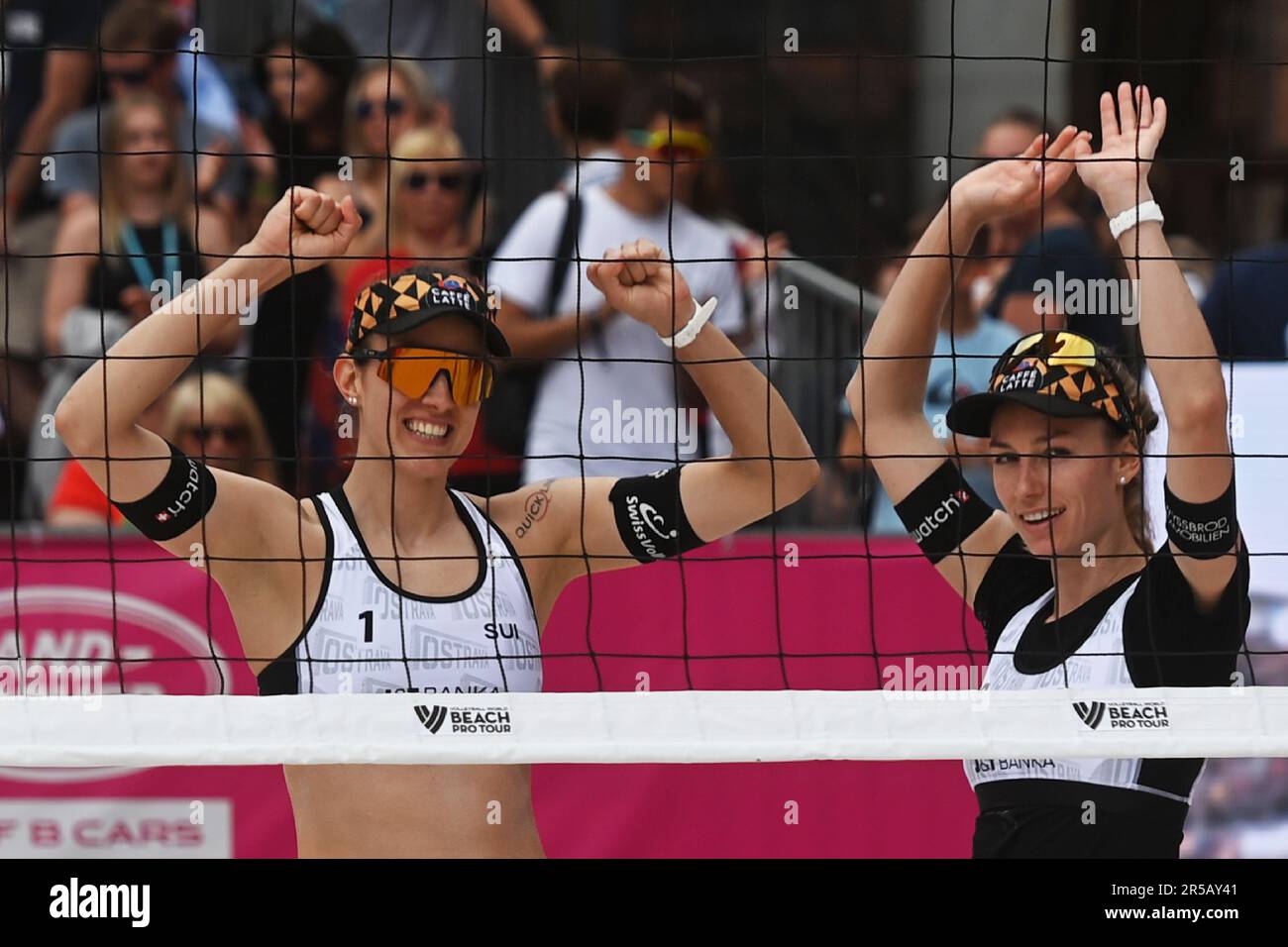 Ostrava, Czech Republic. 02nd June, 2023. L-R Tanja Huberli and Nina ...