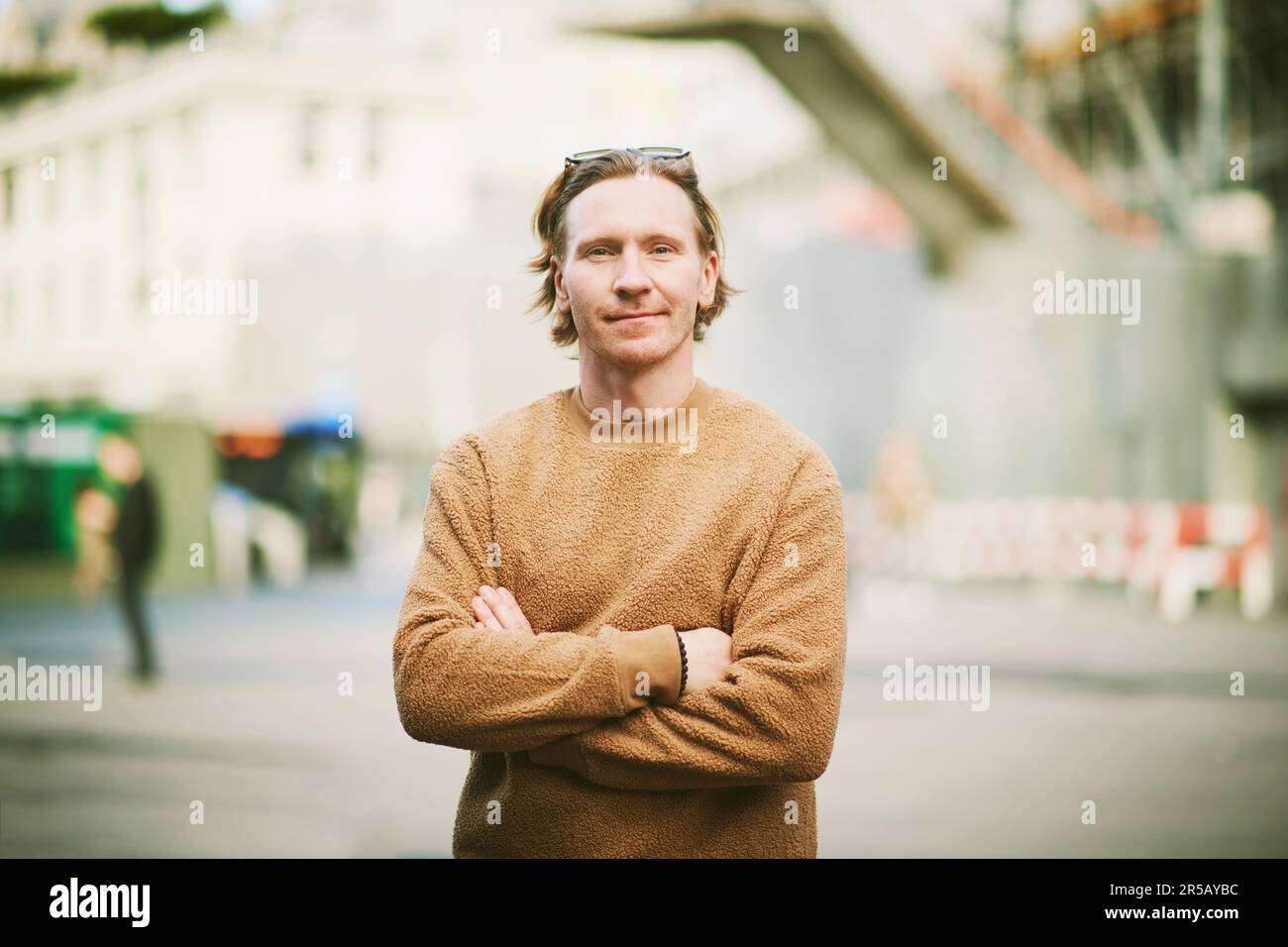 Man all beige hi-res stock photography and images - Alamy