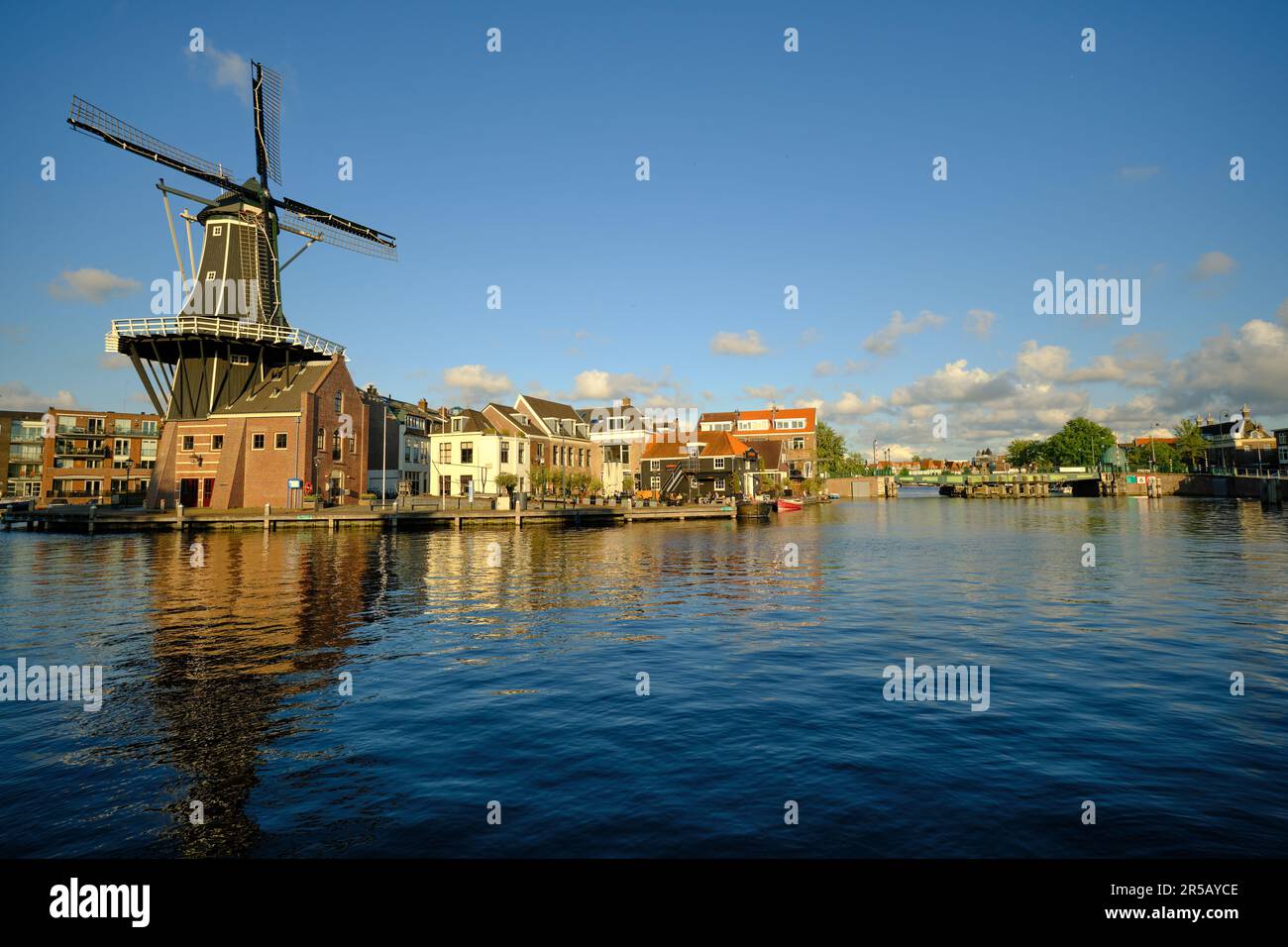 HAARLEM, NETHERLANDS - MAY 24, 2022: The famous Adriaan Windmill on the ...