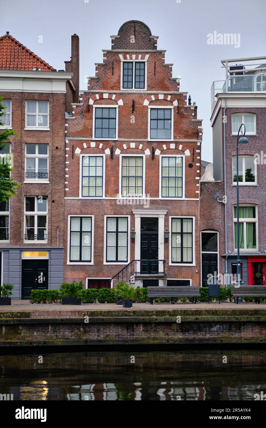 Haarlem, Holland, May 23, 2022: Historic canal house in Haarlem with ...