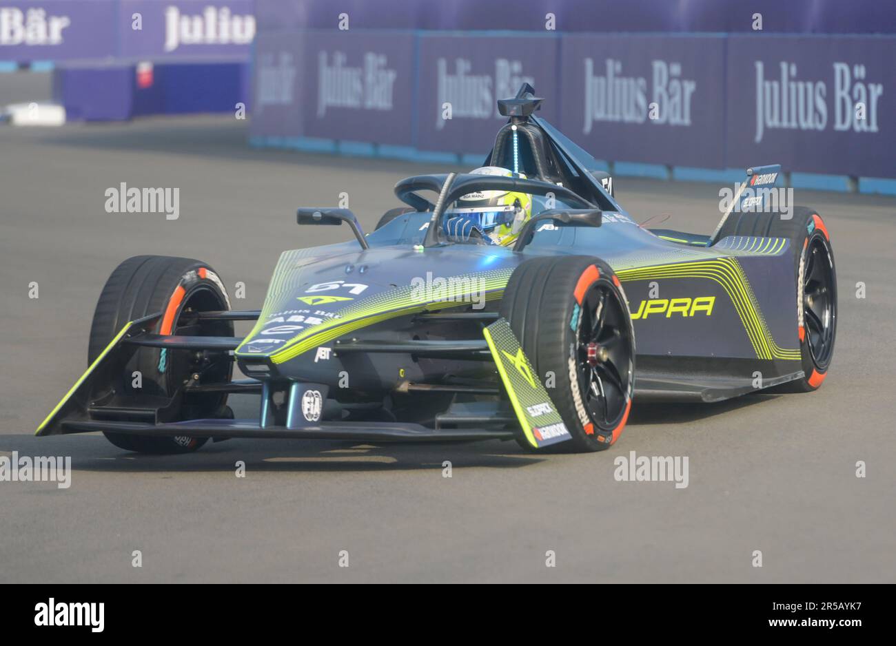 JAKARTA, June 2, 2023 (Xinhua) -- ABT Cupra Formula E Team's Nico ...