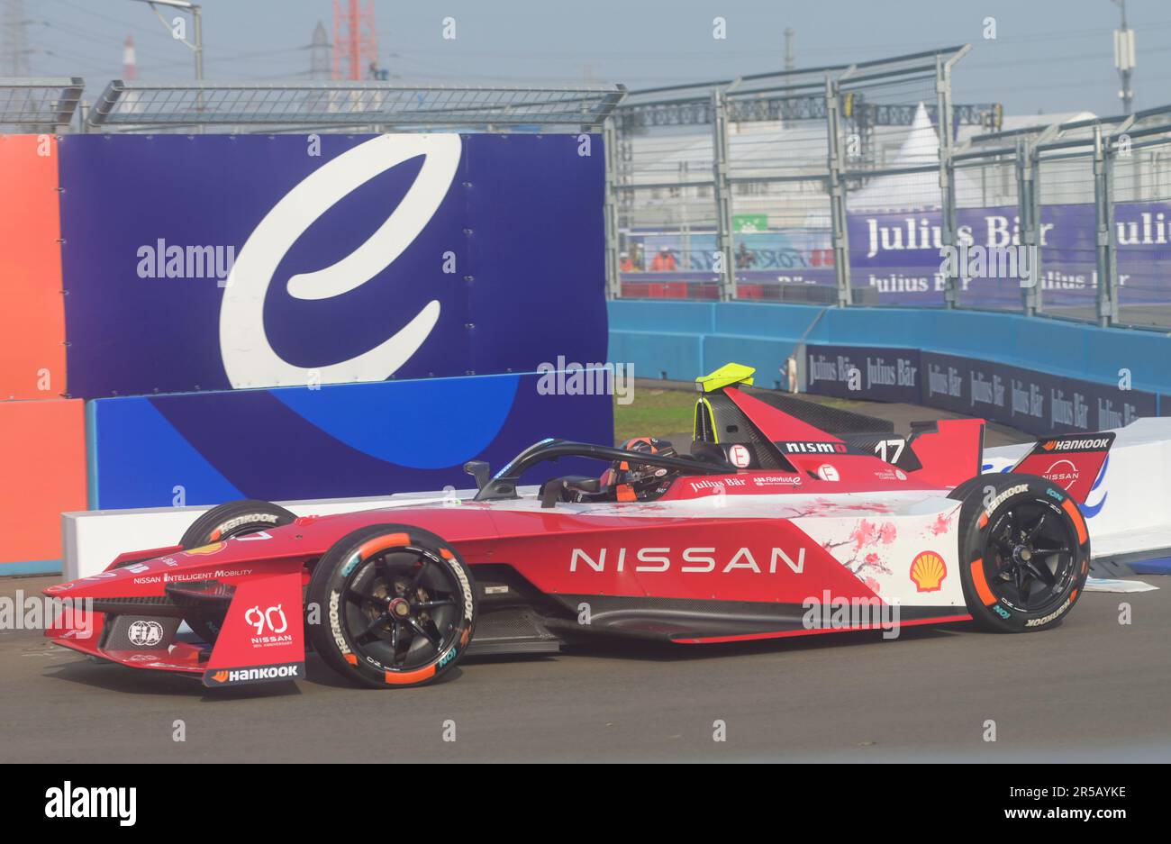 JAKARTA, June 2, 2023 (Xinhua) -- Nissan Formula E Team's Norman Nato ...