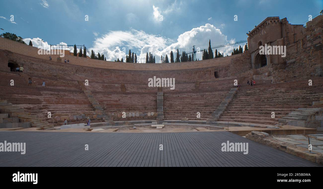 Cartagena, Spain - September 14th, 2018: Roman Theater of Cartagena ... Cartagena, Spain - September 14th, 2018: Roman Theater of Cartagena ...