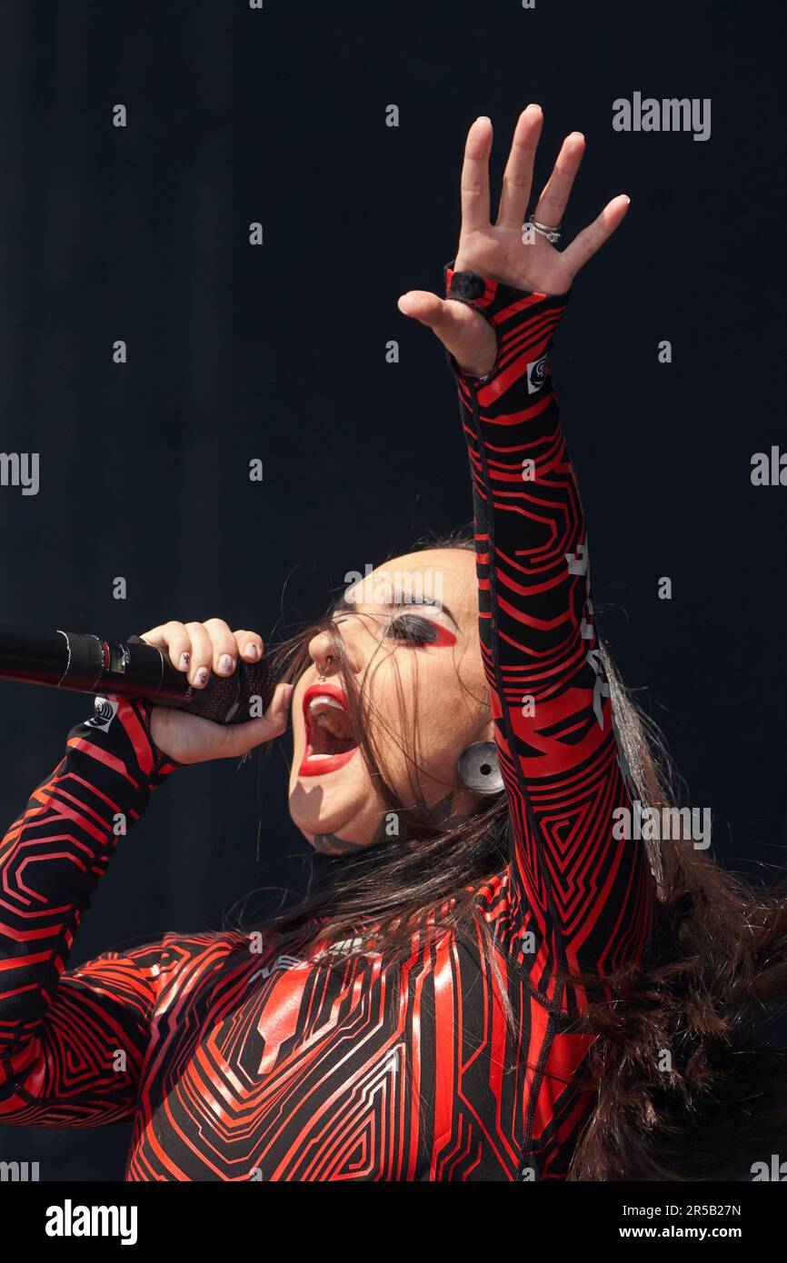 Rhineland-Palatinate, Nürburg: 02 June 2023, Singer Tatiana Shmailyuk ...