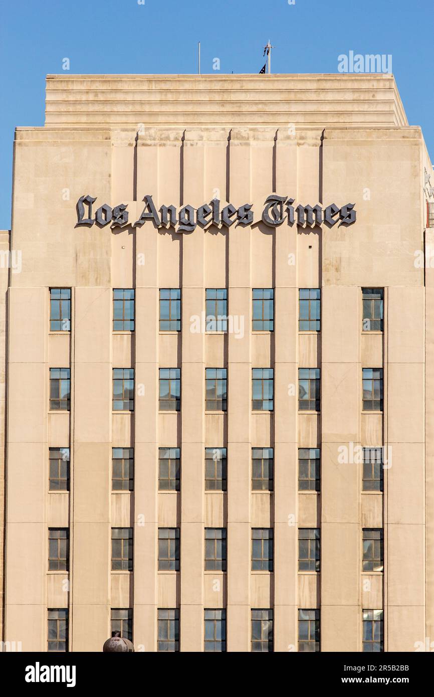 Los Angeles, USA - June 27, 2012: headquarter of famous news paper ...