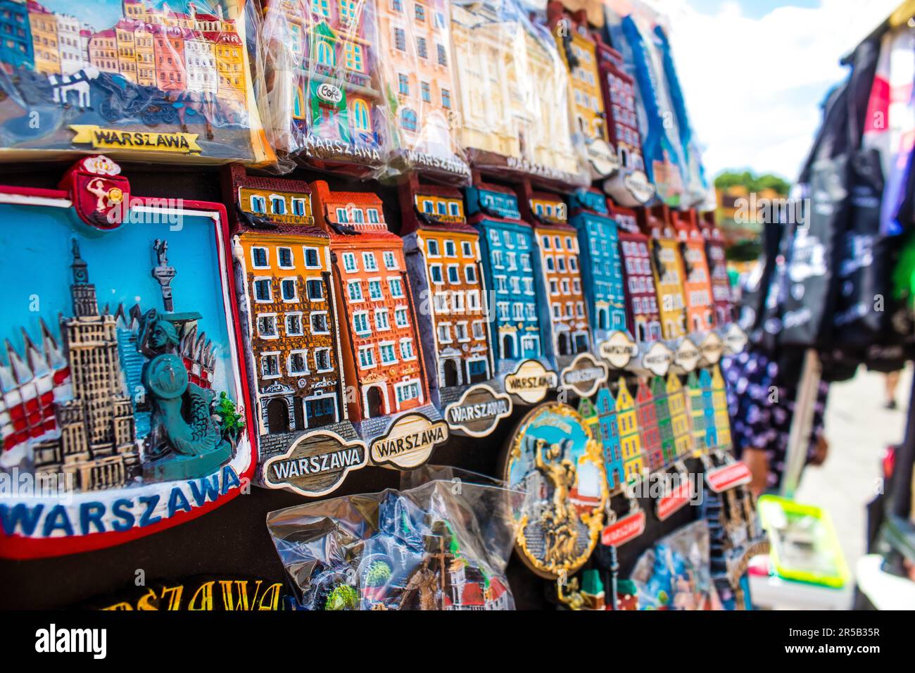 Warsaw, Poland - May 28, 2023 Decorative objects and various gift sold ...