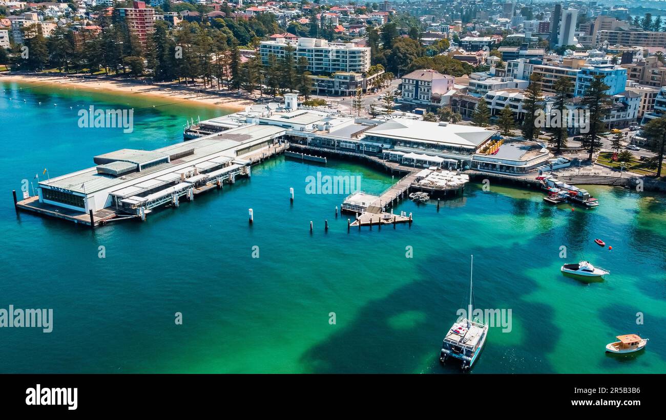 An aerial view of Manly Beach Sydney in Australia Stock Photo - Alamy
