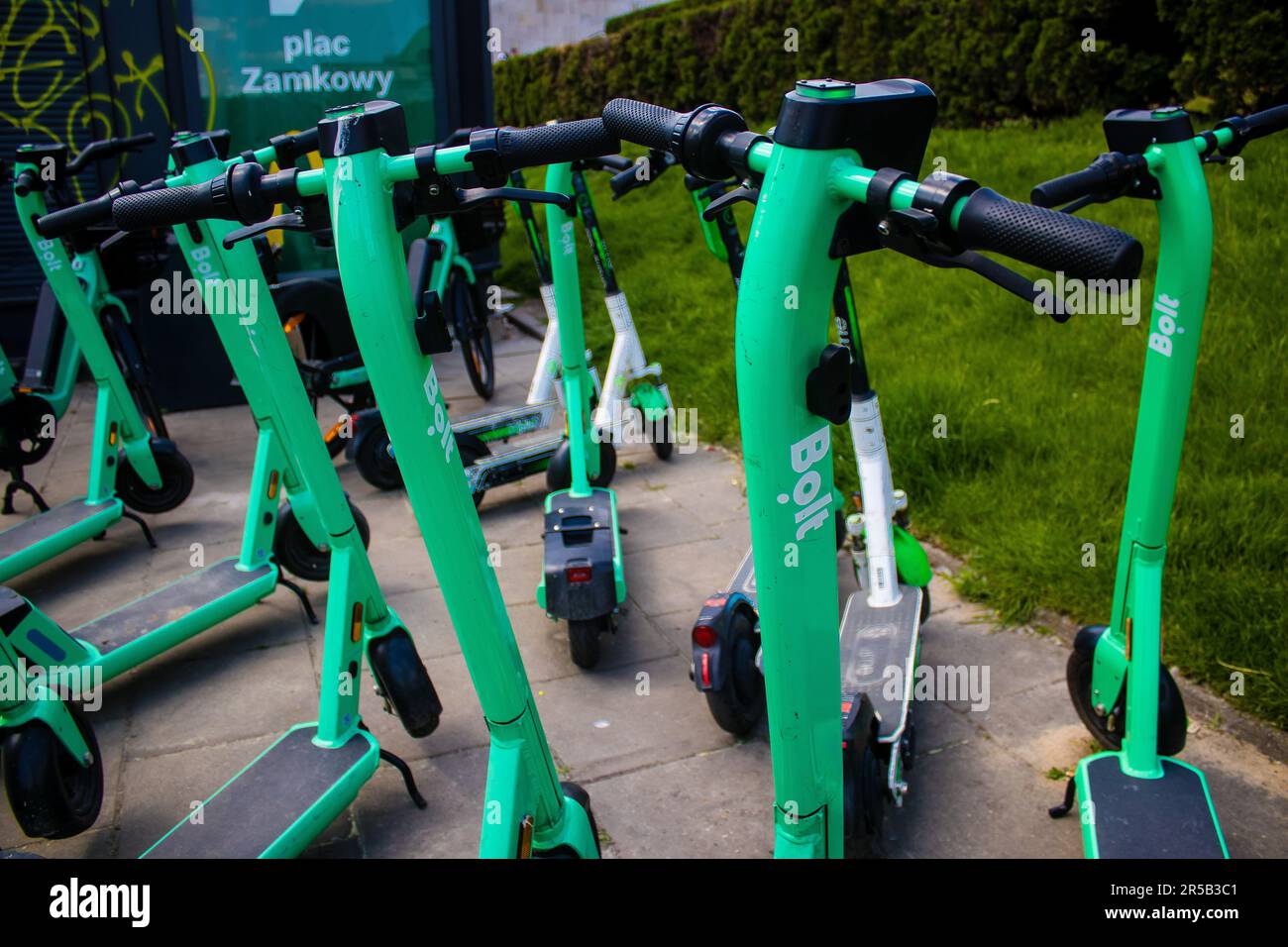 Warsaw electric scooters sharing hi-res stock photography and images ...