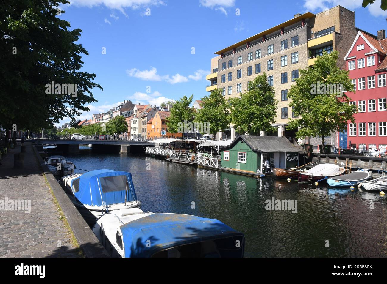 02 June 023/ Life at Christianshavn canal boat and cafe food and drink ...
