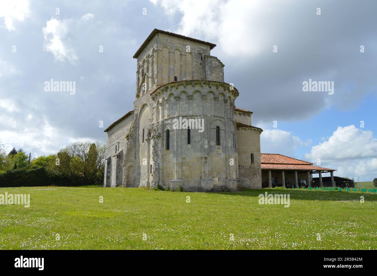 Church Saint Jacques de Conzac from 12th century Stock Photo - Alamy