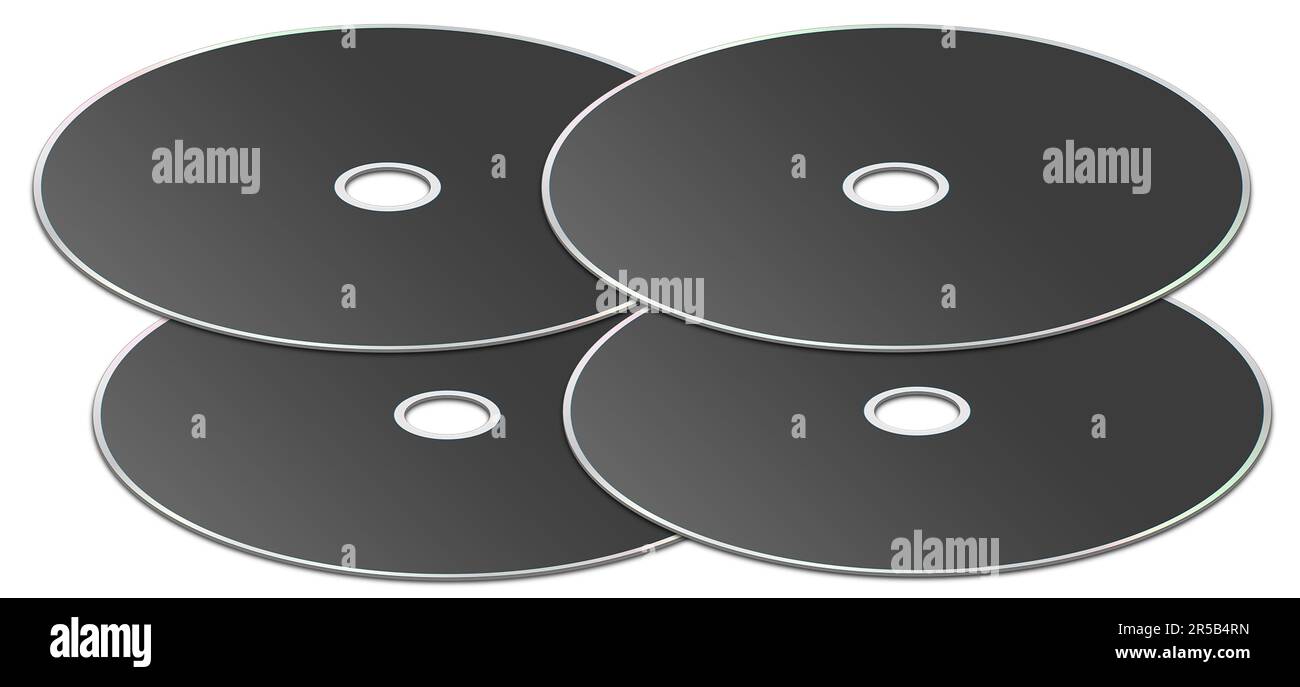 CD or DVD blank template black for presentation layouts and design. 3D ...