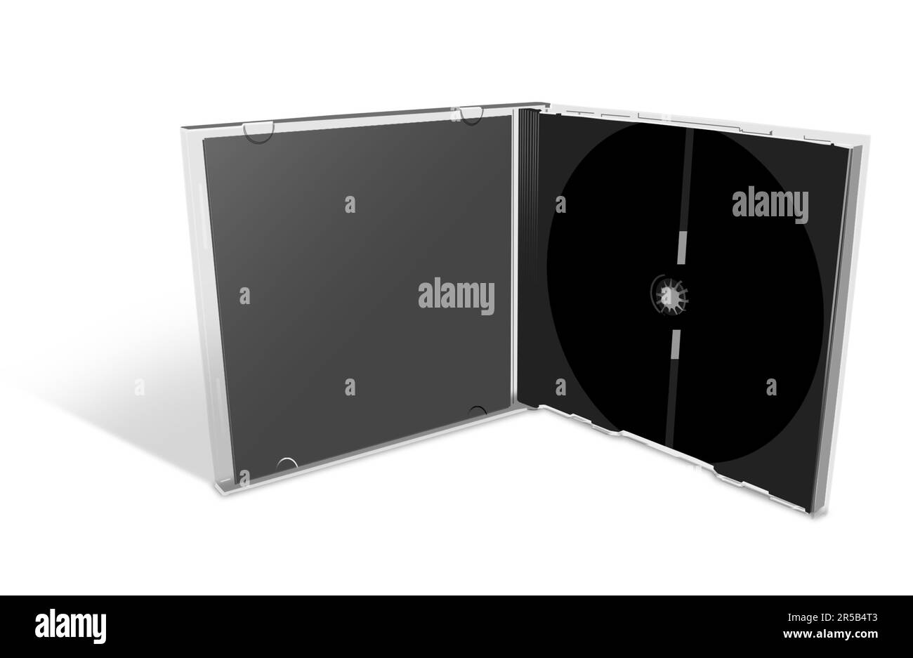 CD or DVD blank template black for presentation layouts and design. 3D ...