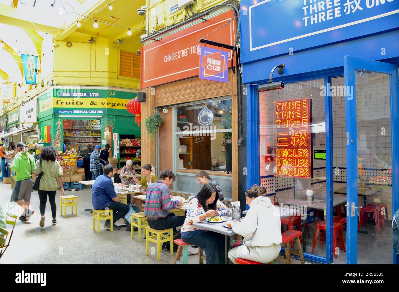 mammalian and three uncles; brixton SW9 market with stalls shops ...