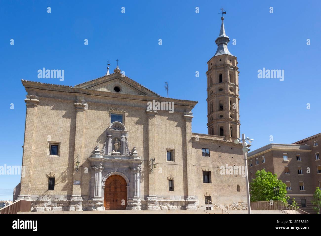 The church of San Juan de Los Panetes and its leaning bell tower, in ...