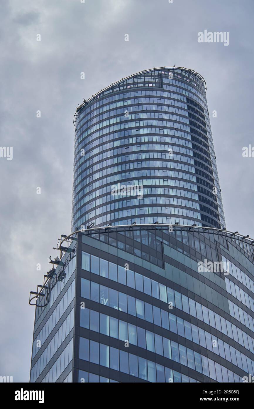 A glass building facade in Wroclaw Stock Photo - Alamy